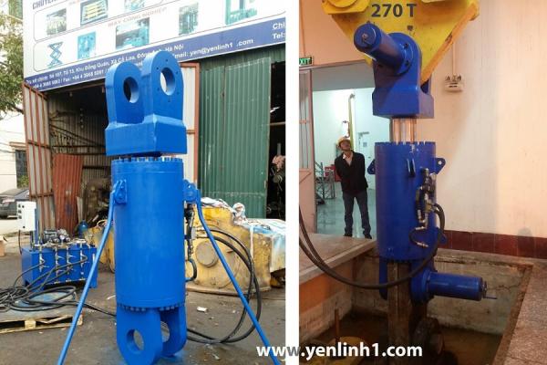 Crane load test cylinder